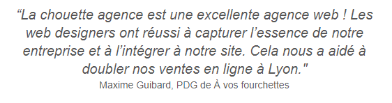 La chouette agence, Web design Lyon